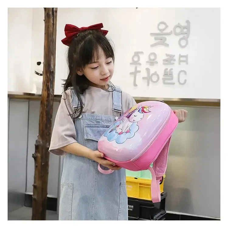 Childrens School Bag Cartoon Unicorns Dinosaurs Eggshell Pattern ...