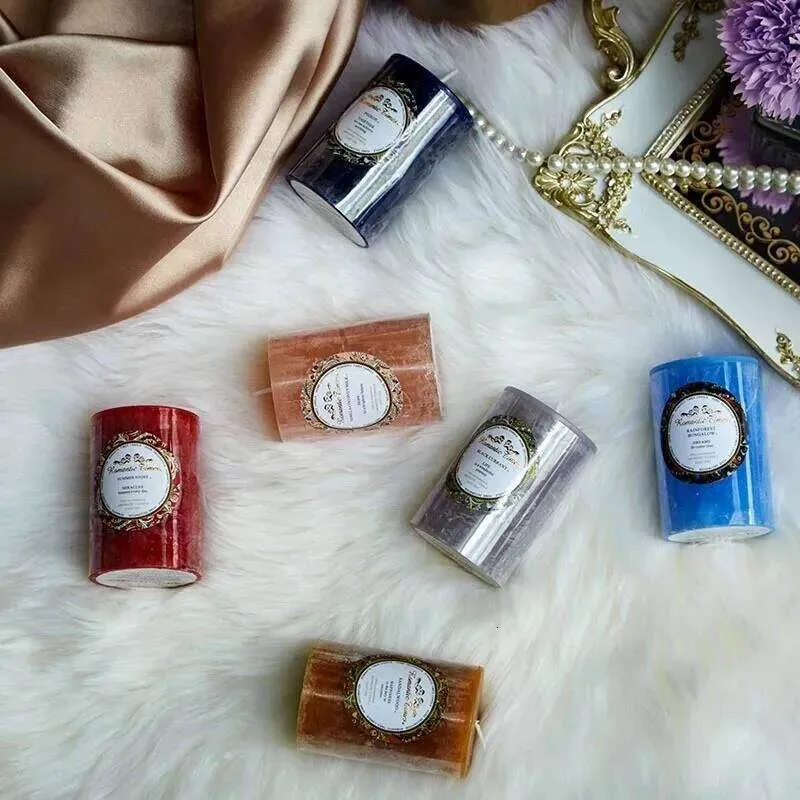 Household Crystal Wax Candle with Woody Incense Fragrance for Indoor ...