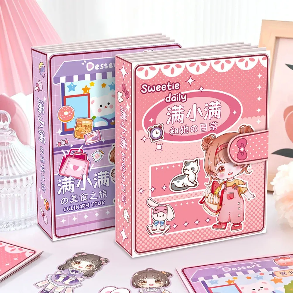 Creative DIY Animated Quiet Book Paper Doll Set for Children's ...