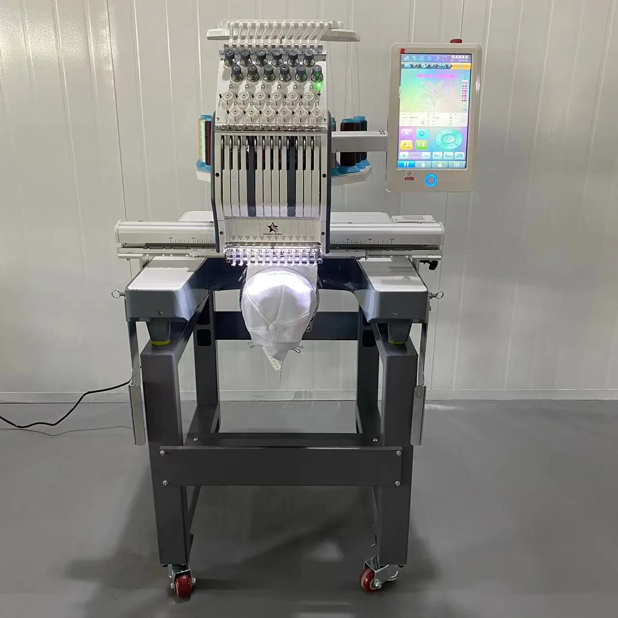 PooLin EOM 15-Needle Commercial Embroidery Machine 400×450mm Large Area ...