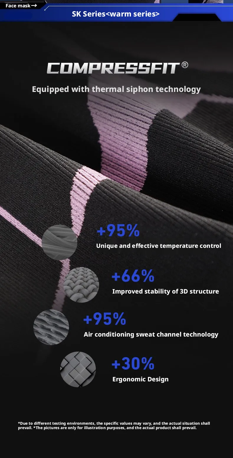 Black & Gray Windproof Balaclava Full Face Mask Breathable Lycra ...