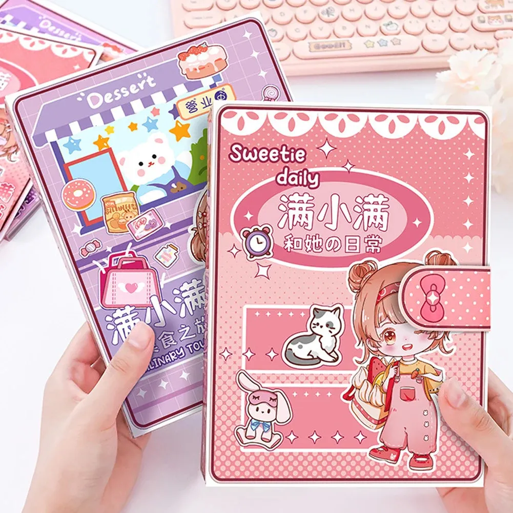 Creative DIY Animated Quiet Book Paper Doll Set for Children's ...