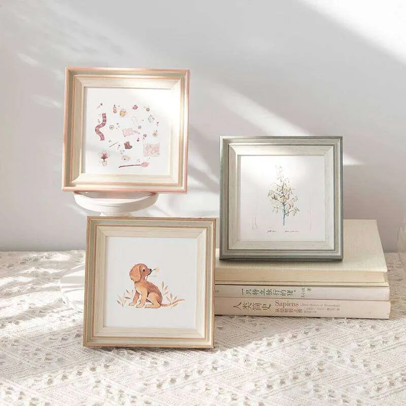 Resin square and rectangular photo frames for desktop, modern ...