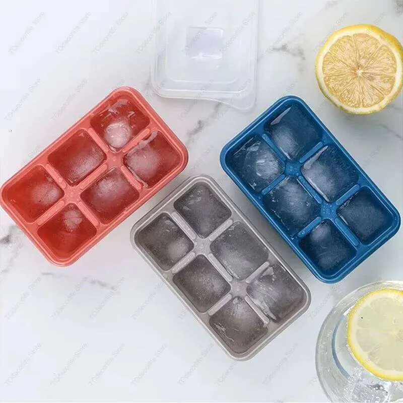 Mini Ice Cube Trays with Airtight Lid, Silicone Rubber, Stackable Small ...