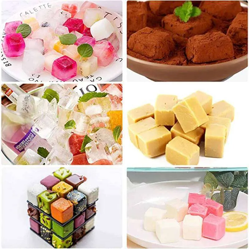Square Candy Caramel Silicone Mold Ice Cube Tray Chocolate Truffles ...