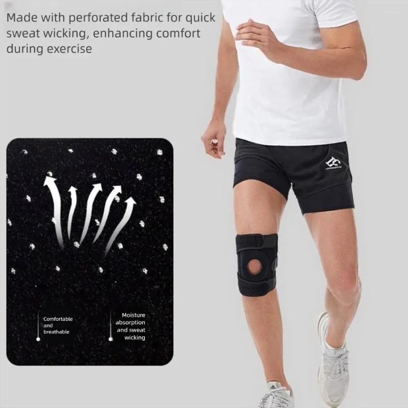 Knee Pads Sports Gear Elastic Support Brace Breathable Leg Protector ...
