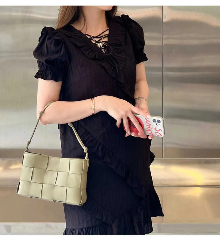 Designer Bag BV Cassette Handbag Genuine Cowhide Leather Horizontal ...