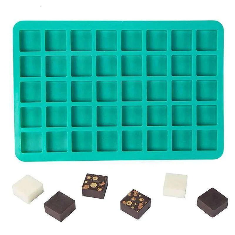 Square Candy Caramel Silicone Mold Ice Cube Tray Chocolate Truffles ...
