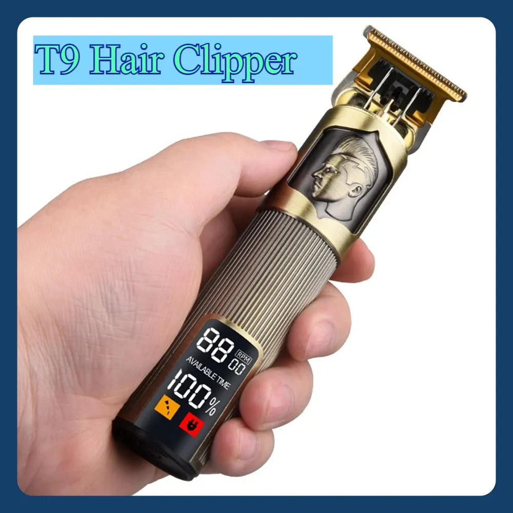 Vintage Hair Clipper USB Charging Electric Hair Trimmer Portable Hair ...