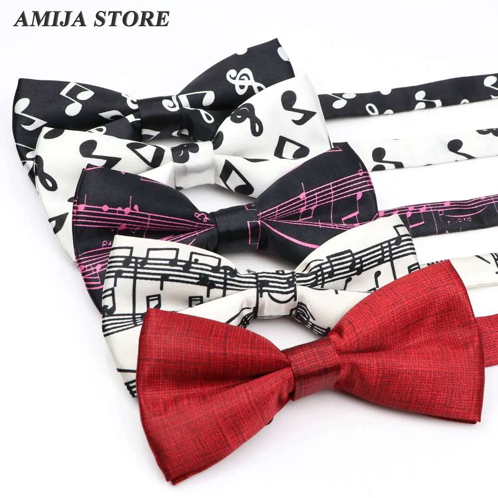Musical Set Bow Tie Plaid Bowknot Pattern Bamboo Fiber Casual Lavender ...