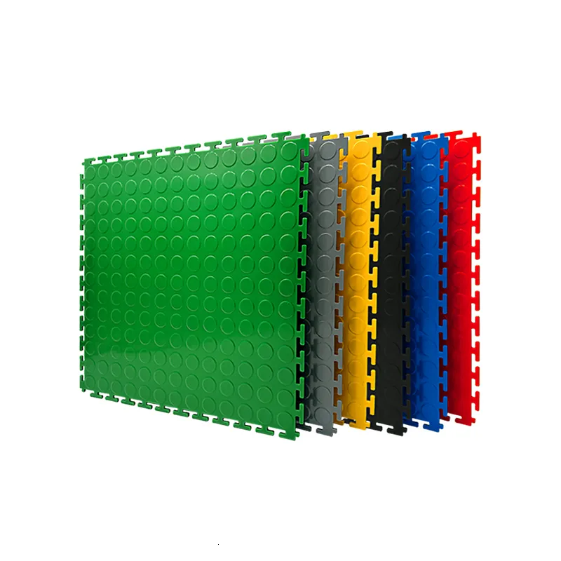 Industrial Grade PVC Flooring Coin Texture Click Lock Wear-Resistant ...