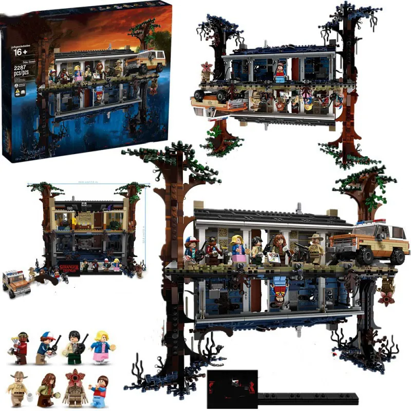 Stranger Things The Upside Down Building Blocks Set Plastic Assemblage ...