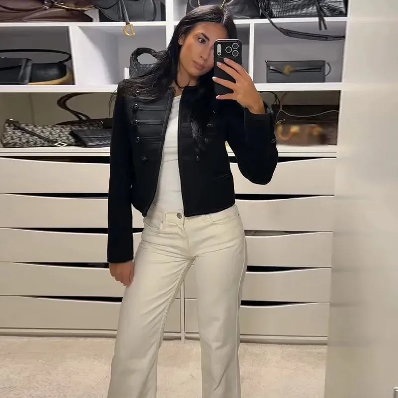 Ladies Spring Jackets Hooded Acetate Full Opening Asymmetric Length ...
