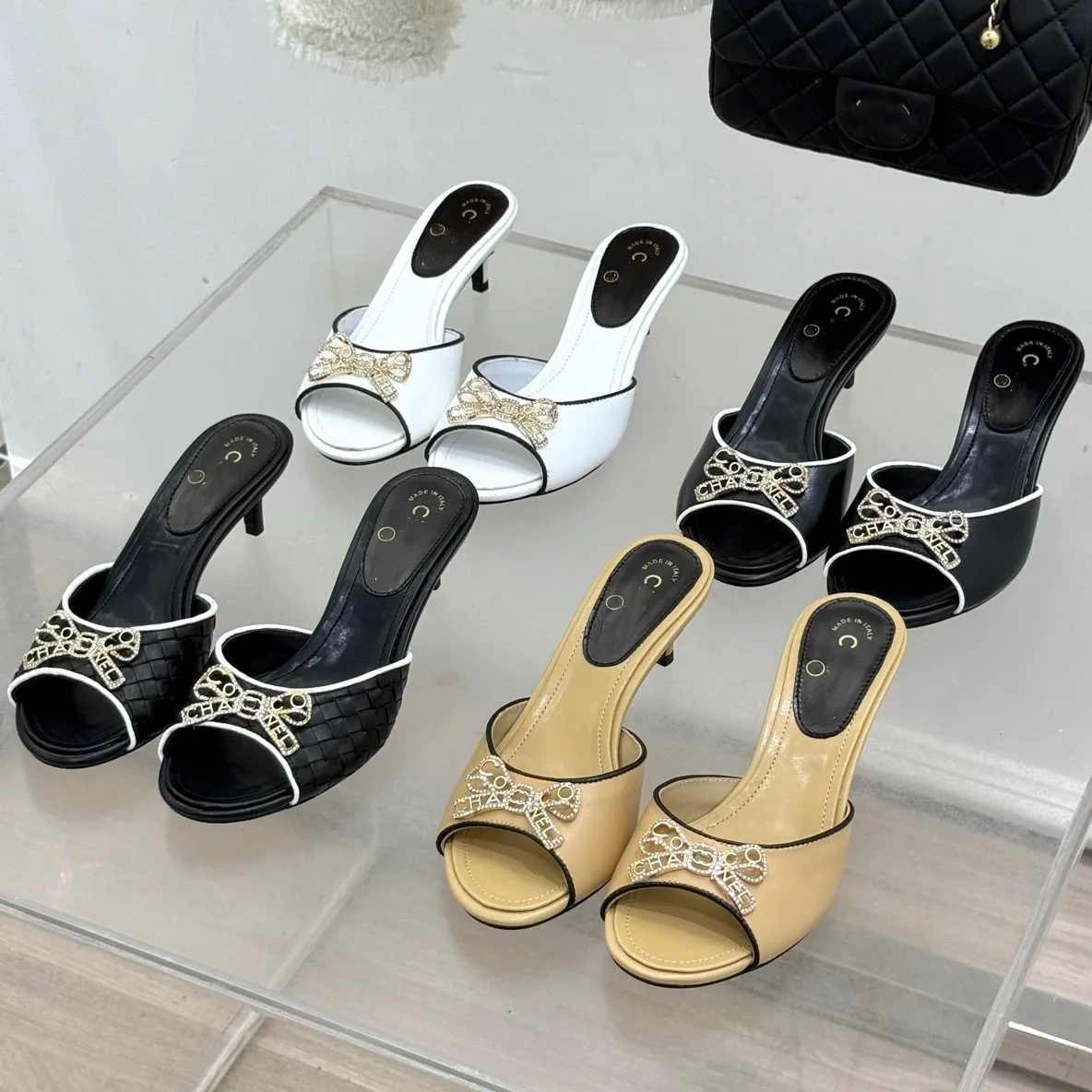 Bulk Designer Womens Leather Mule Sandals High Heel... At Only $58.74 ...