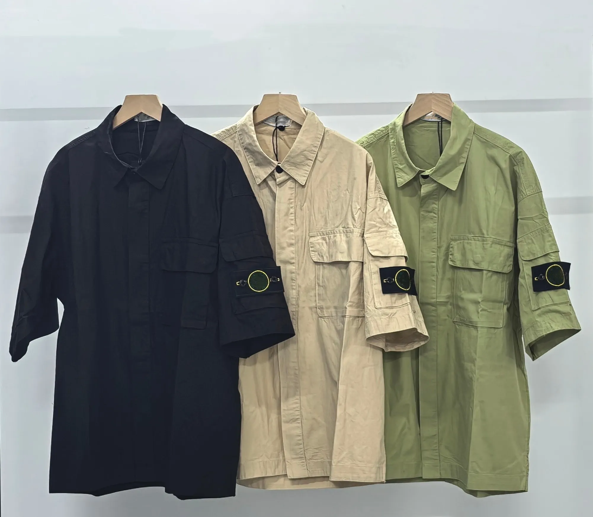 Designer short sleeve shirt for men with bamboo fiber fabric and ...