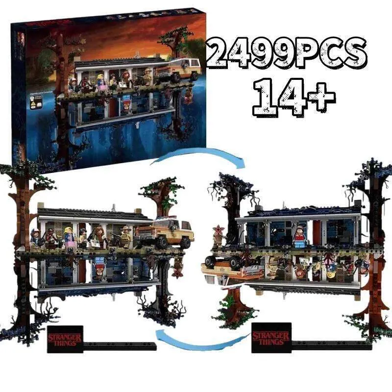 The Upside Down Building Blocks Model Brick Kit Compatible 75810 for ...