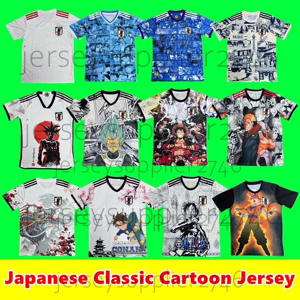 Japan Classic Cartoon Soccer Jerseys Anime Characters Goku, Conan, One ...