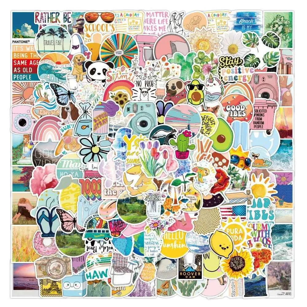 400 Sheets Plush Material Waterproof Graffiti Sticker Set for Luggage ...