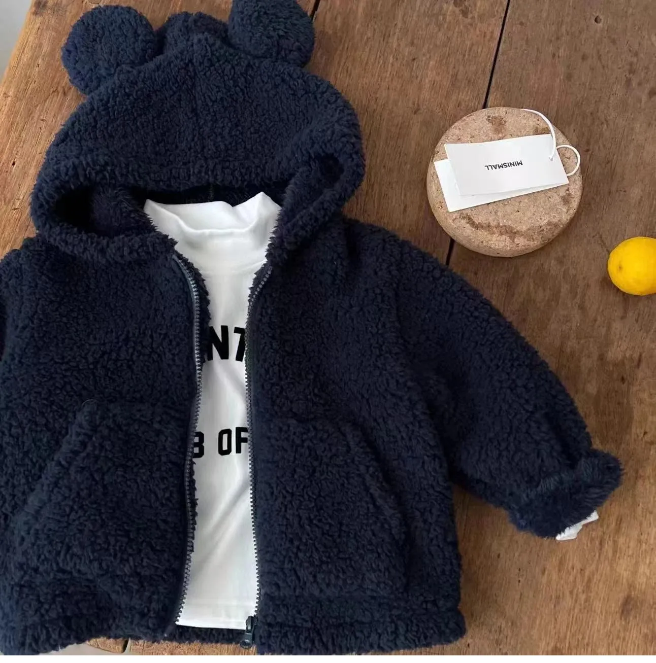 Ircomll Baby Fleece Jacket Children Outerwear Long Sleeve Plus Velvet ...