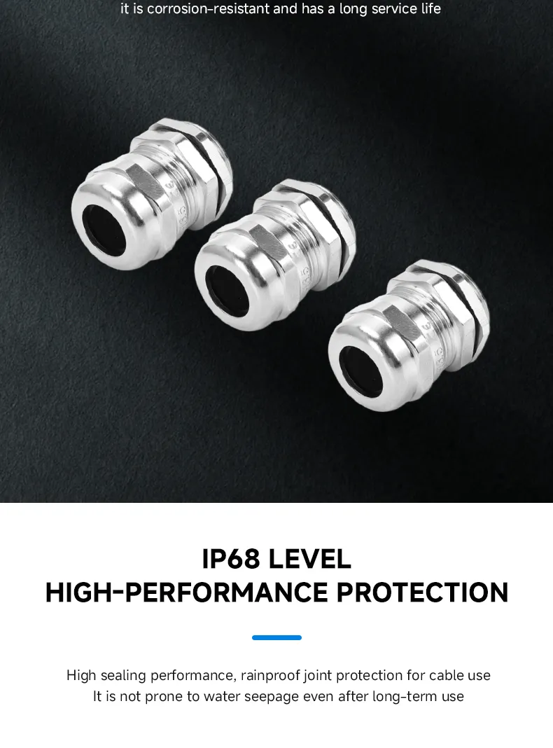 Stainless Steel Cable Clamping Head with NPT American Thread Waterproof ...