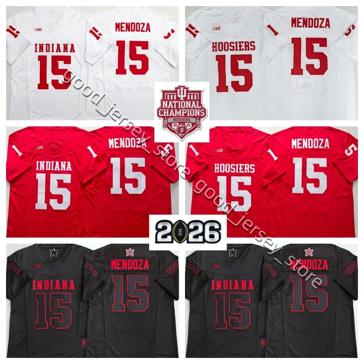 Champion Indiana Hoosiers Football Jerseys #15 Fernando Mendoza ...