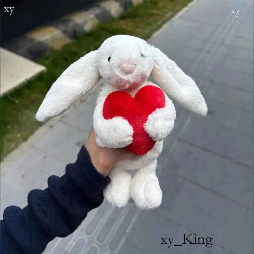 Jellys Cat Bonnie Rabbit Plush Toy Red Heart Comfort Doll For Girls ...