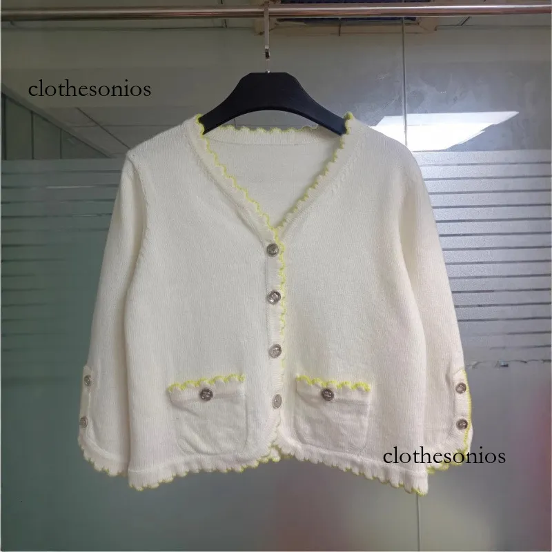 Color Block Cardigan Sweater Wool 100% Cashmere Round Neck Half Sleeve ...