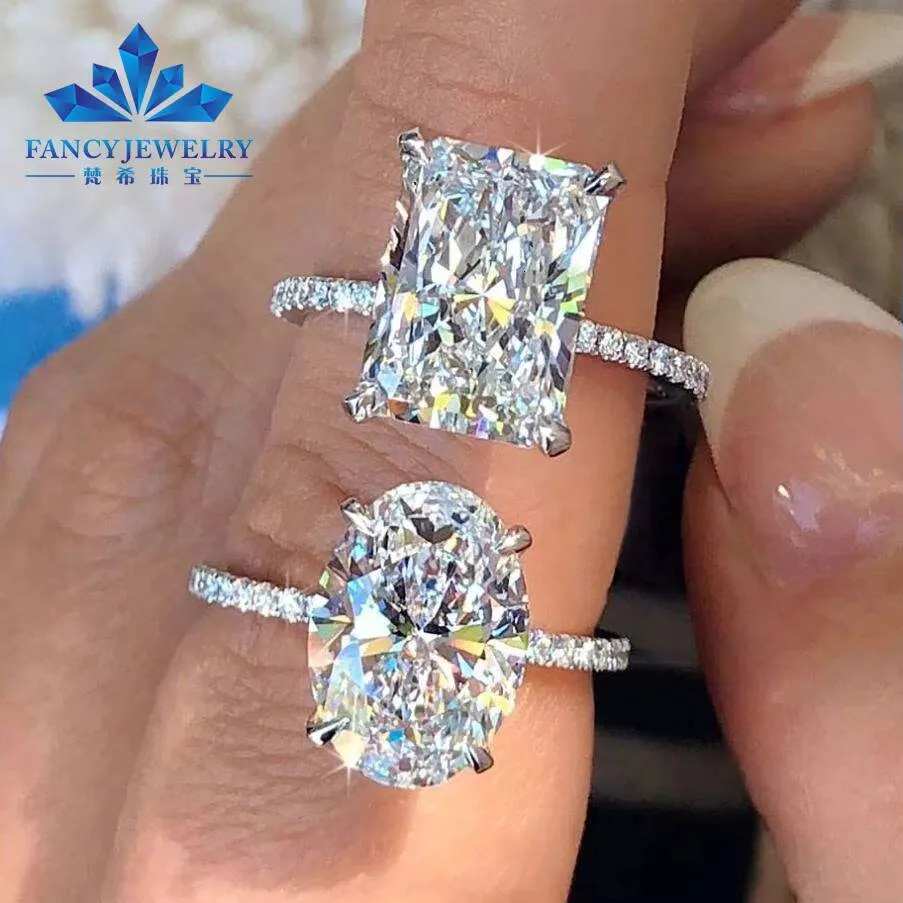 Igi Certified Lab Grown Radiant Cut Diamond Rings Custom 14k 18k Gold ...