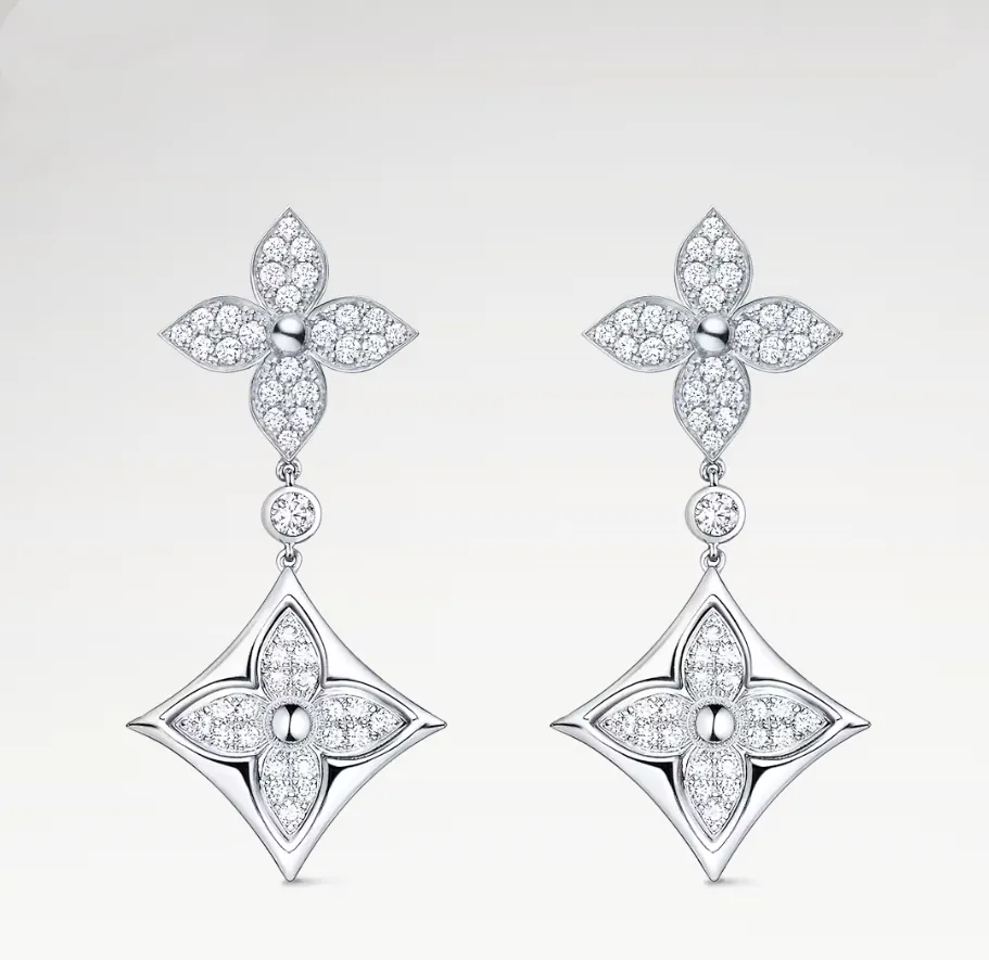 Silver Plated 18K Gold Hoop Earrings with Crystal Rhinestone and Mother ...