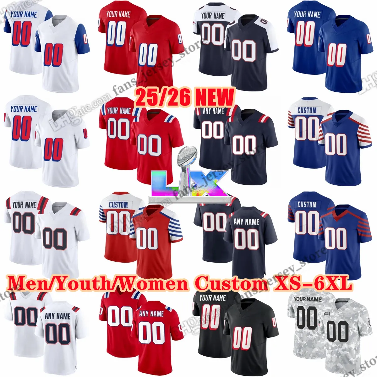Custom DIY Football Jerseys S 6XL Sizes 2026... From Fans_jersey_store ...