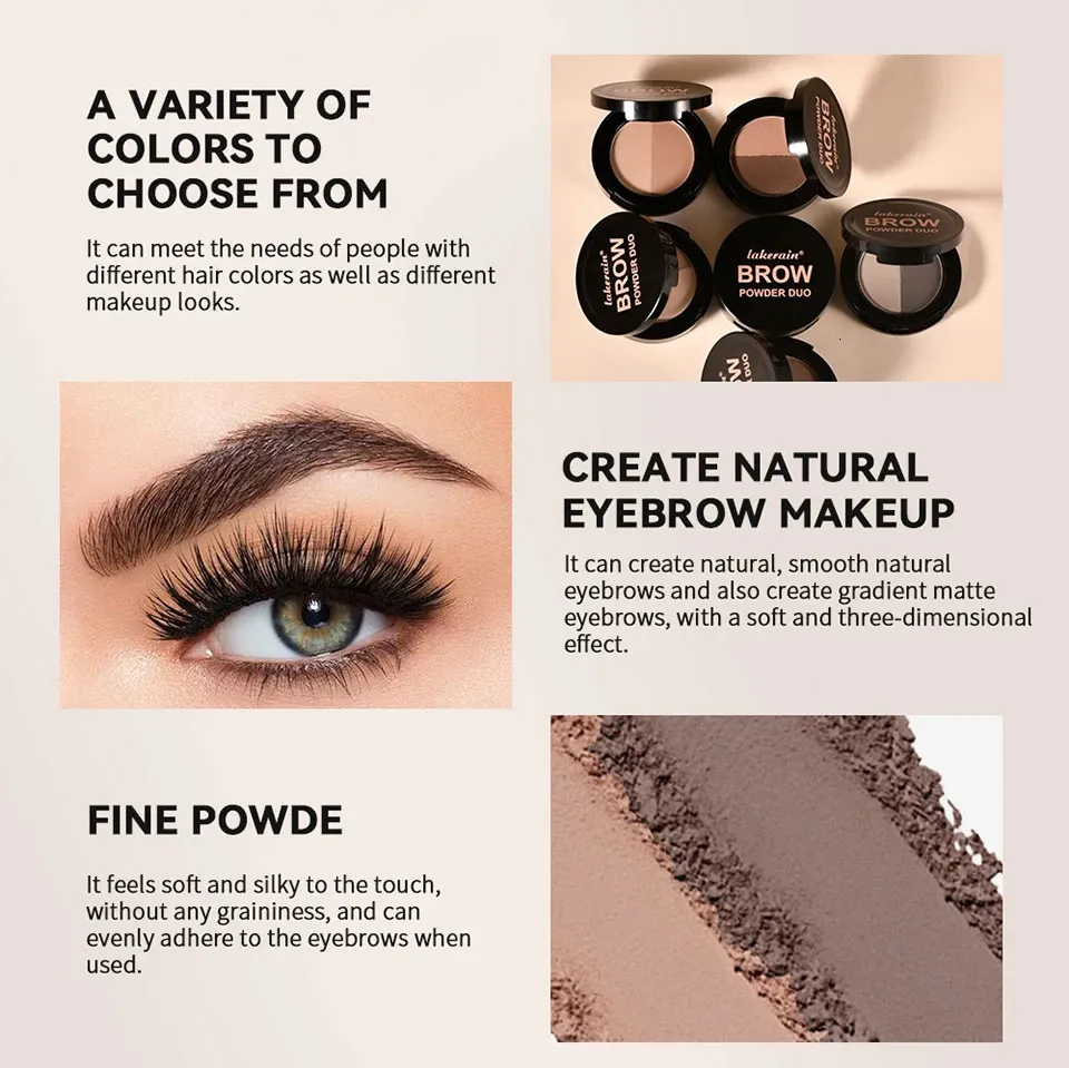 Two-color Eyebrow Powder Pencil Long Lasting Contour Makeup Nose Face ...