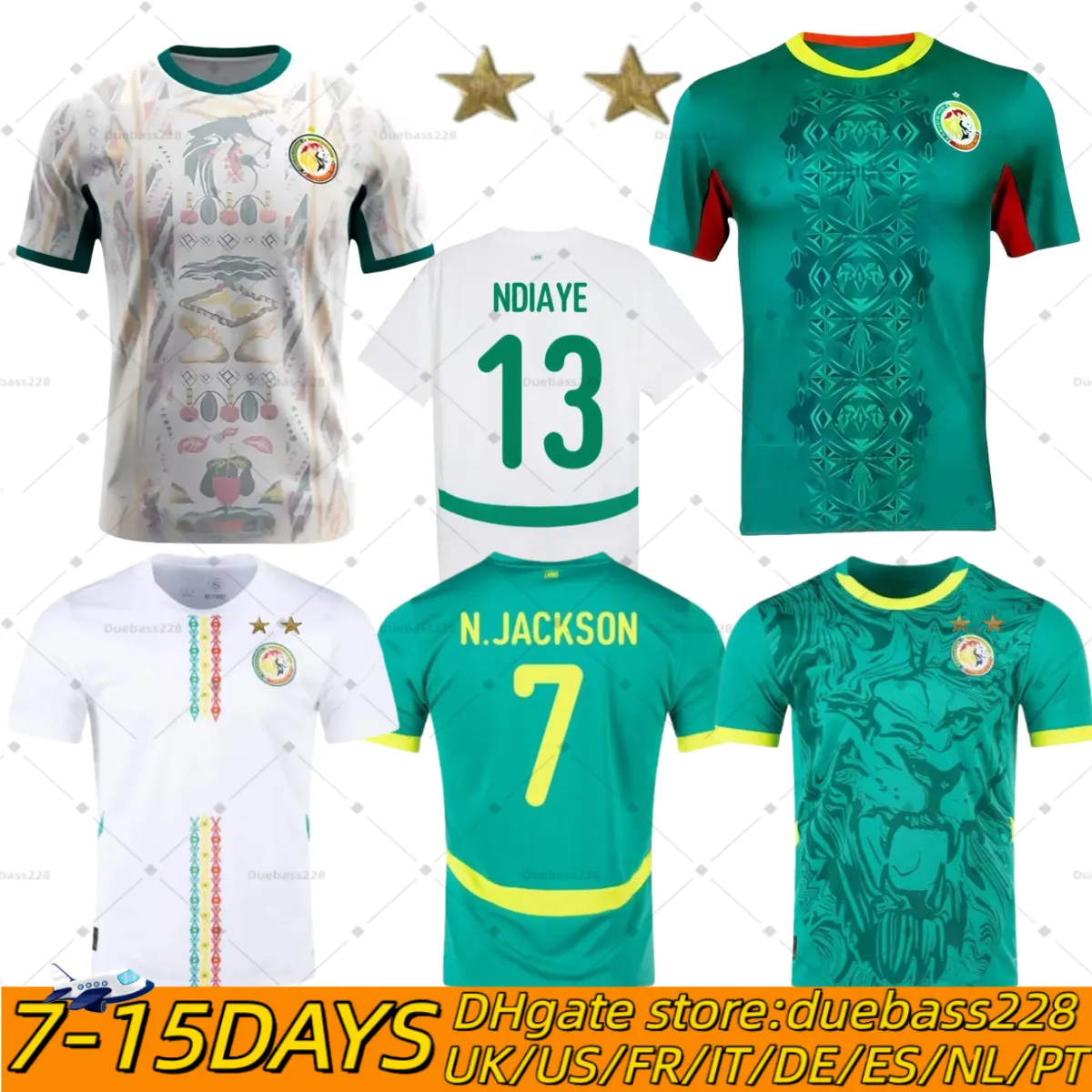 Senegal 2025 Africa Cup Soccer Jerseys Kids National Team Football ...