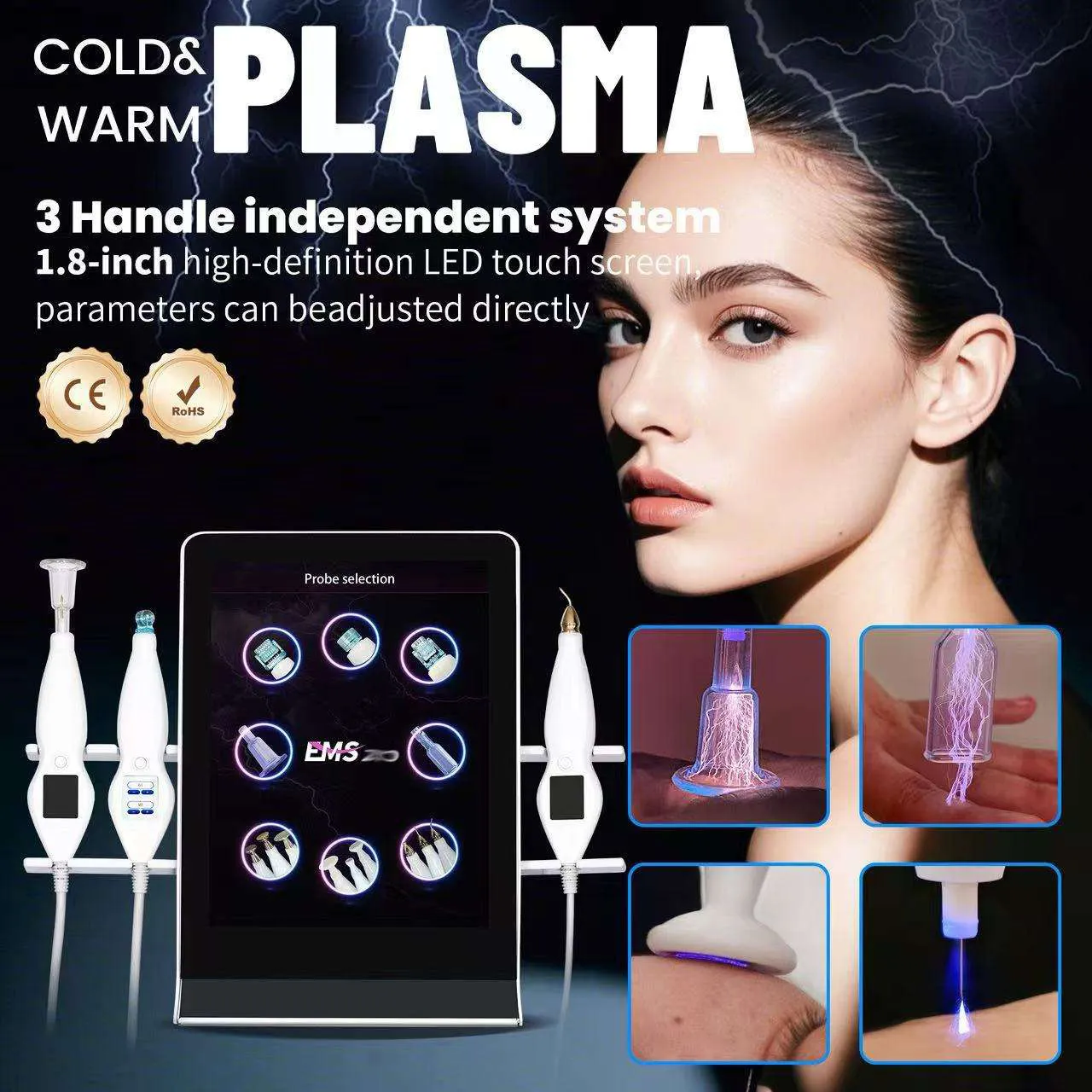 Professional Cold Plasma Jet Pen Acne Scar Repair And Fine Line ...
