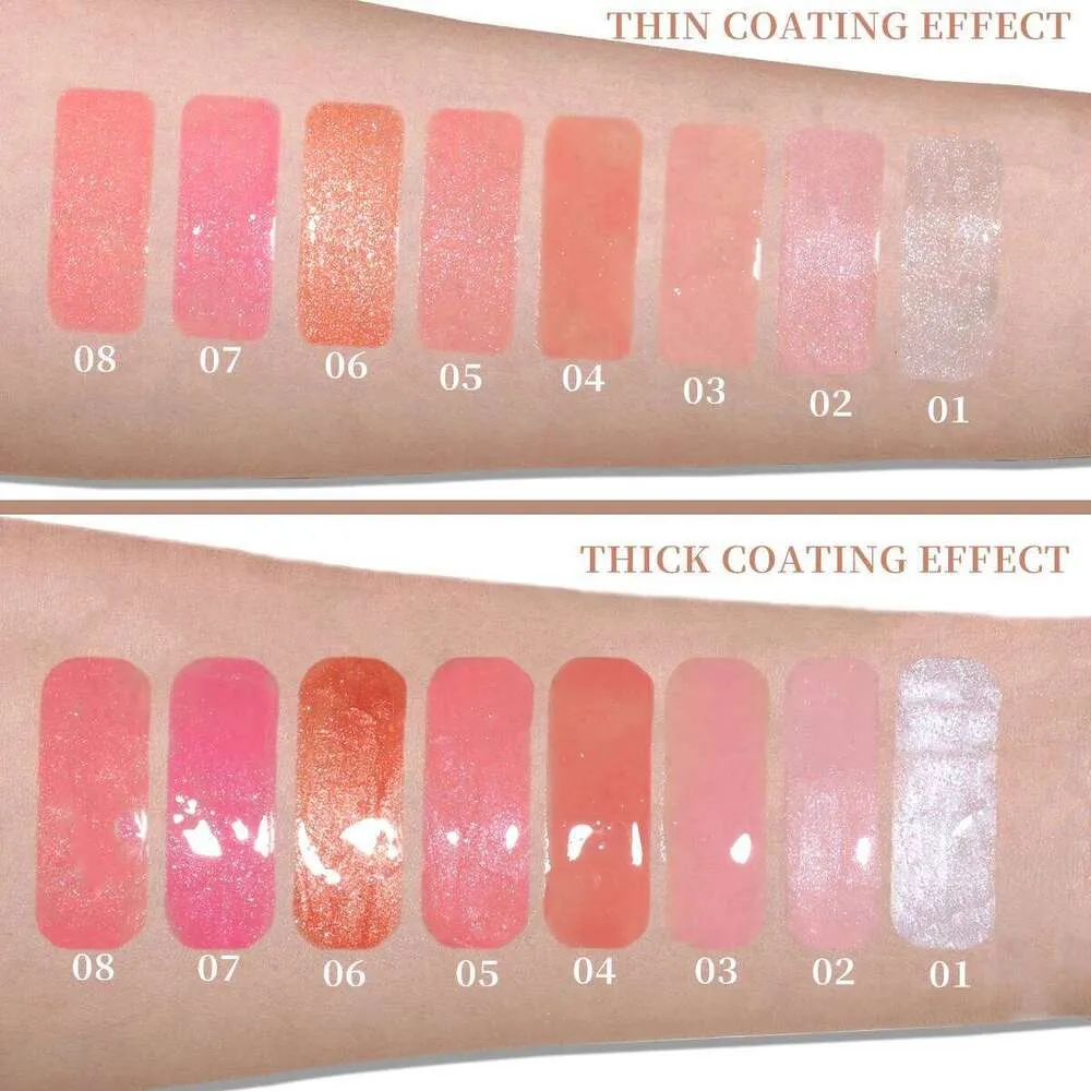 High-shine Lip Gloss Set Shimmer Pearlescent Waterproof Sweat-proof Non ...