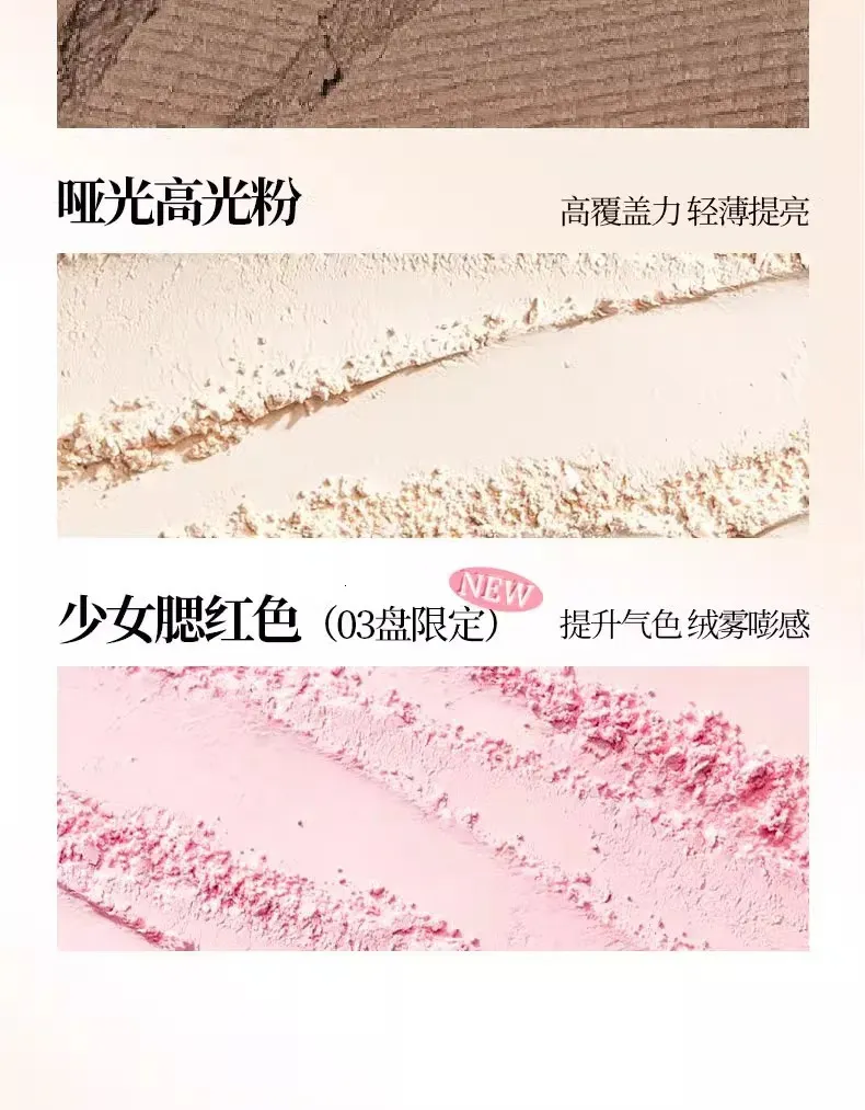 VEECCI Contour Bronzer Palette Cream Formulation Matte Shimmer Natural ...