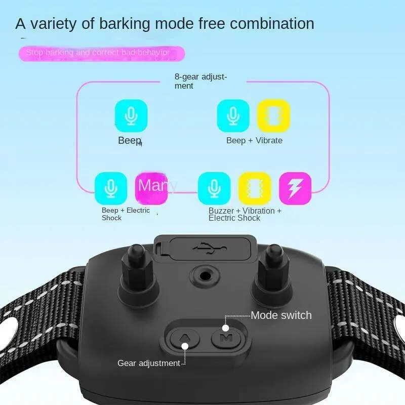 Smart Dog Bark Control Collar Ultrasonic Plastic Dog Training Device ...