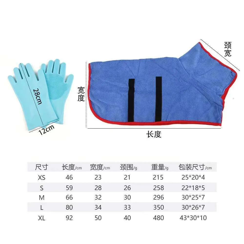 Quick-Drying Dog Bathrobe Wearable Towel for Puppies, Set, 26H0121 from ...