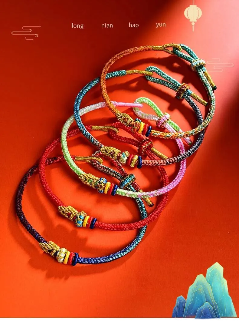 Adjustable Rope Bracelets Unisex Handmade Leather Braided 5R Rope Chain ...