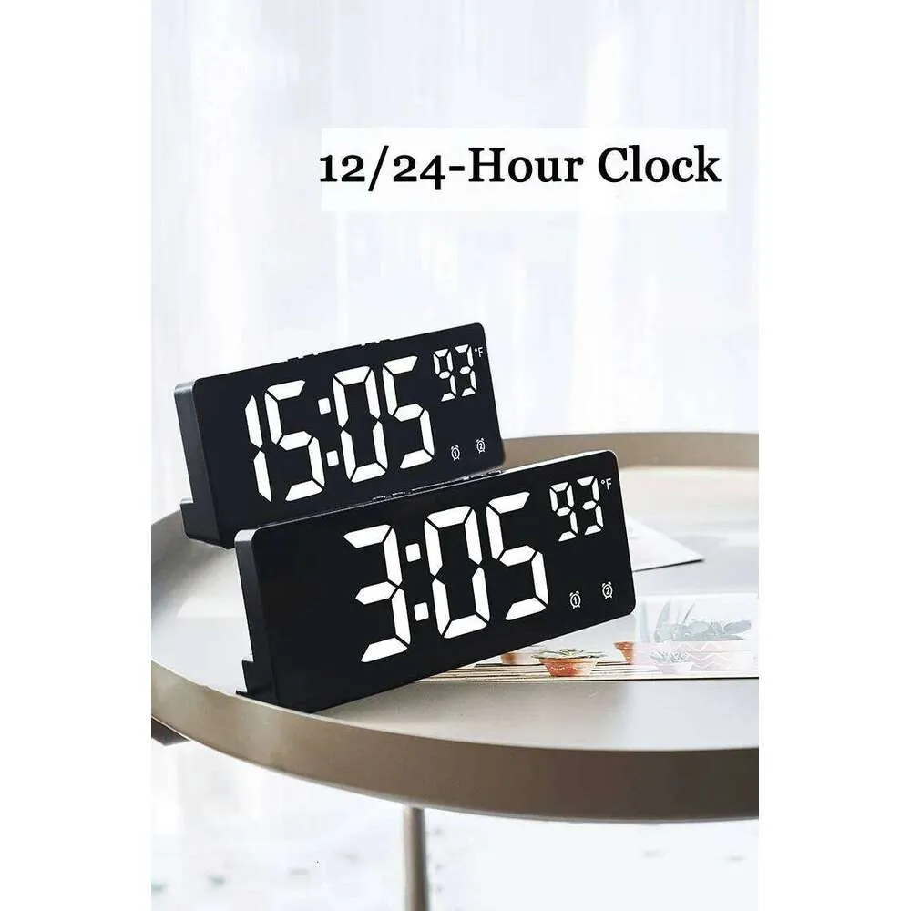 LED Digital Electronic Alarm Clock with Large LED Display, Projection ...