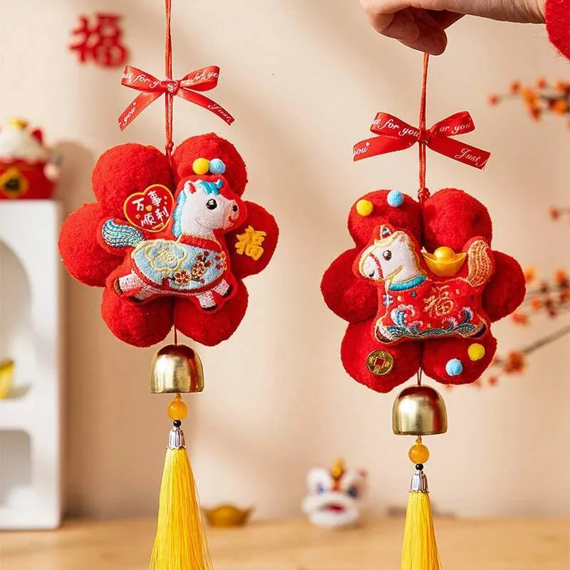 2026 Horse Year Tassel Pendant Chinese New Lucky Cat Ornament For ...