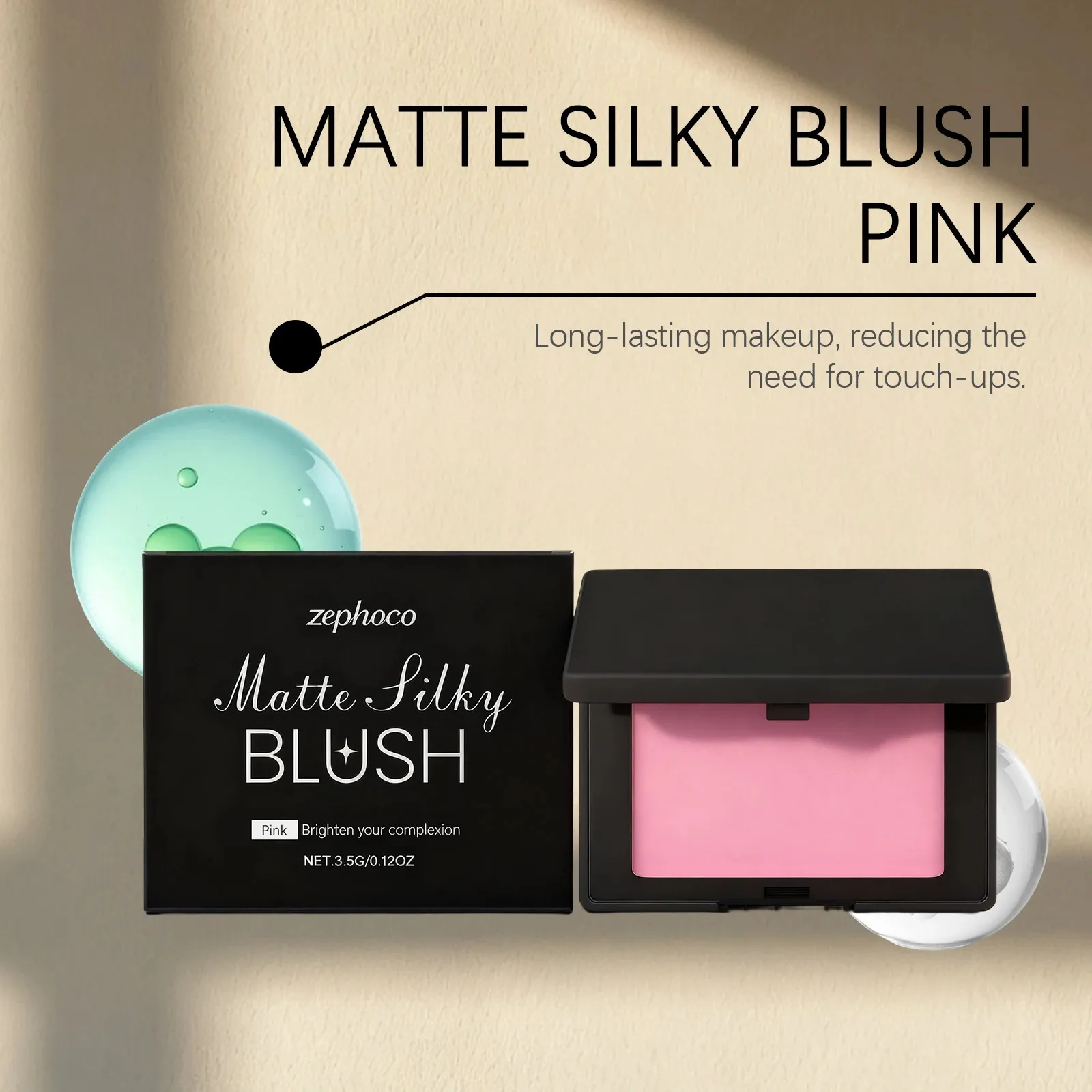 Multi Color Matte Silky Blush Waterproof Lasting Color Cheek Makeup ...