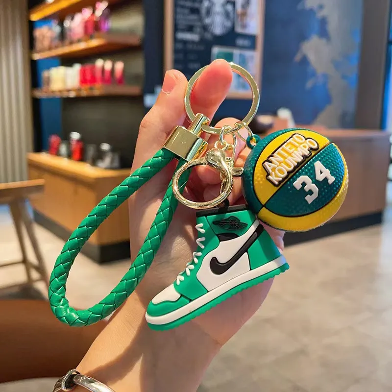 Creative basketball shoe keychain pendant for boys and men, zinc alloy ...