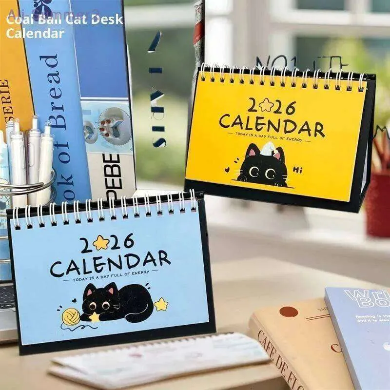 Wholesale Creative Mini Cat Desktop Calendar With Cute Cat Pattern ...