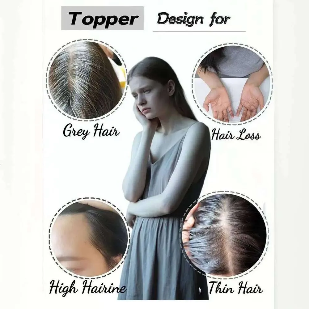 TUW09 Mono 100% Remy Human Toppers Valencia For Women Thinning ...