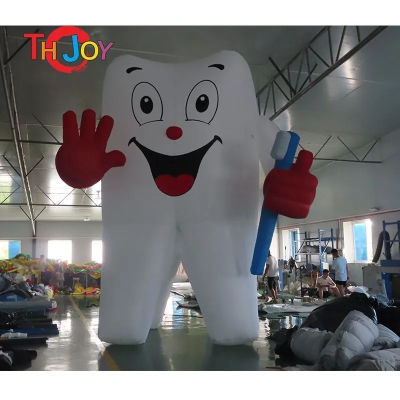 Inflatable Dental Health Prop 5 ft High White Oxford Cloth Display for ...