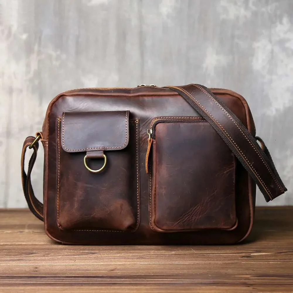 KABAHEBINGJUE Genuine Leather Mens Crossbody Bag ... From Bag112110 ...