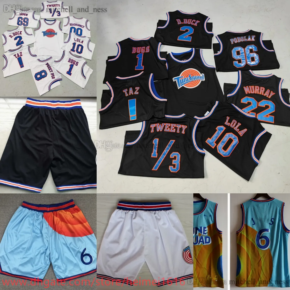Custom S 6XL Movie Space Jam Tune Squad Looney... From Mitchell_and ...