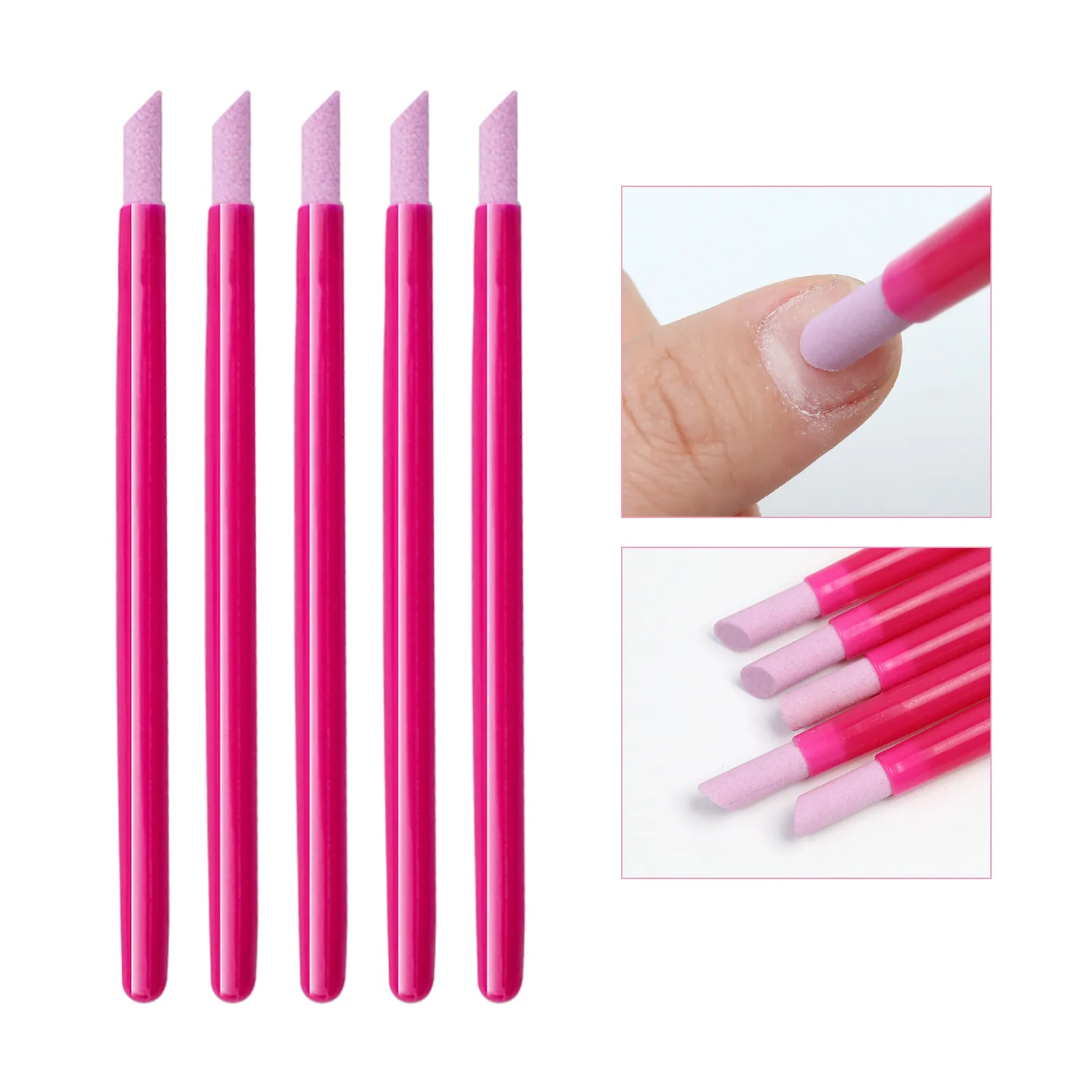 Nail Files Sticks with Angled Sanding Heads Double-Sided Fingernail ...