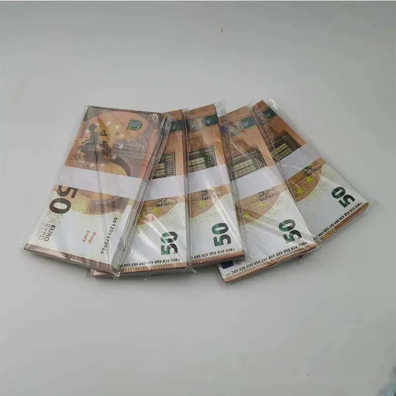 2026 Banknote Toy Props Realistic 10 To 500 Euro Movie Money Copies ...
