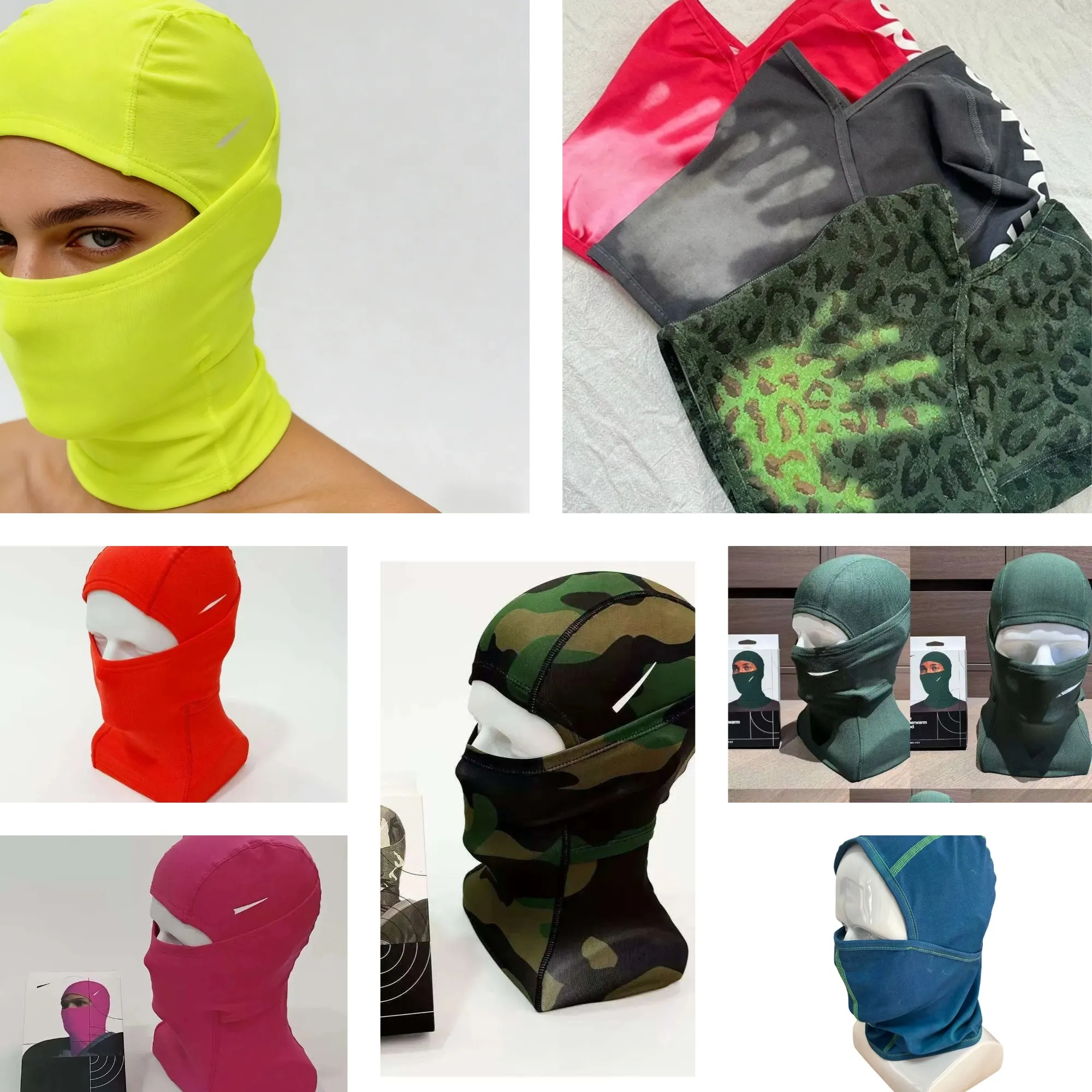 Luxury Designer Men's Full Face Full Face Cover Mask Thermochromic ...